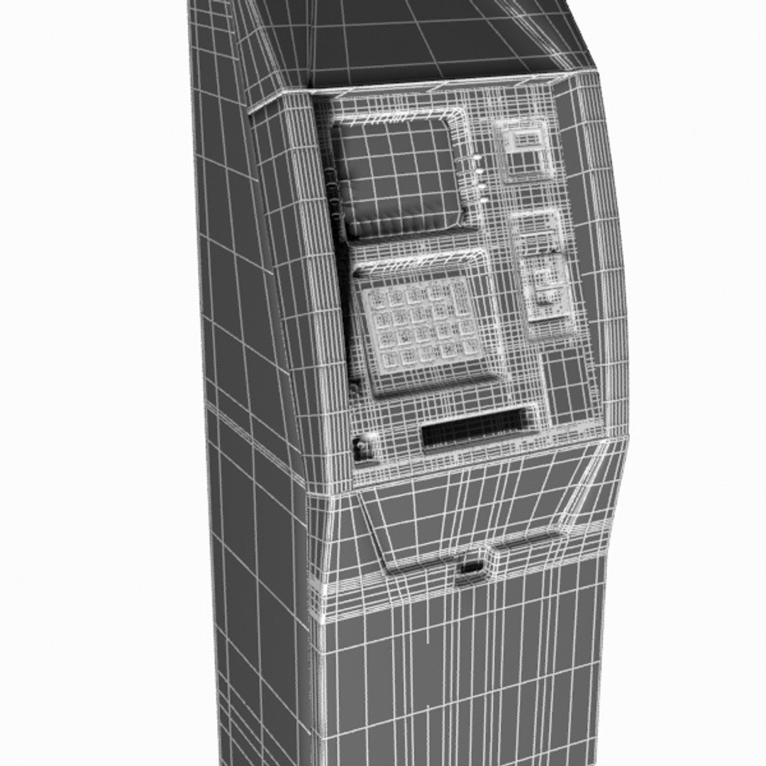 3d Atm Machine Cartoon
