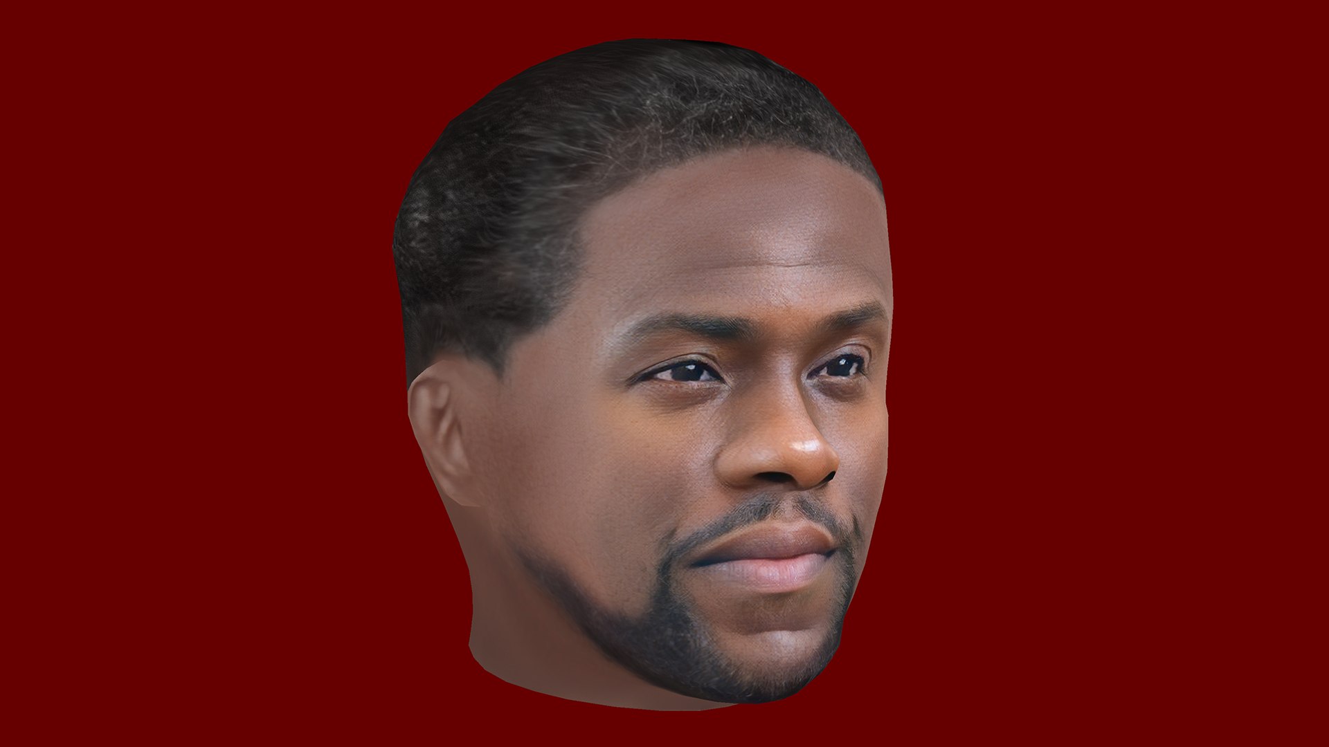 3D Kevin Hart Head - Low Poly Head For Game Low-poly - TurboSquid 2193090