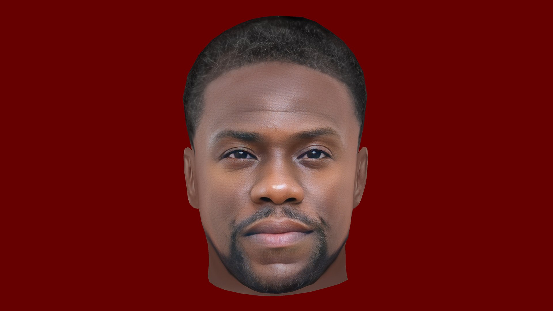 3D Kevin Hart Head - Low Poly Head For Game Low-poly - TurboSquid 2193090