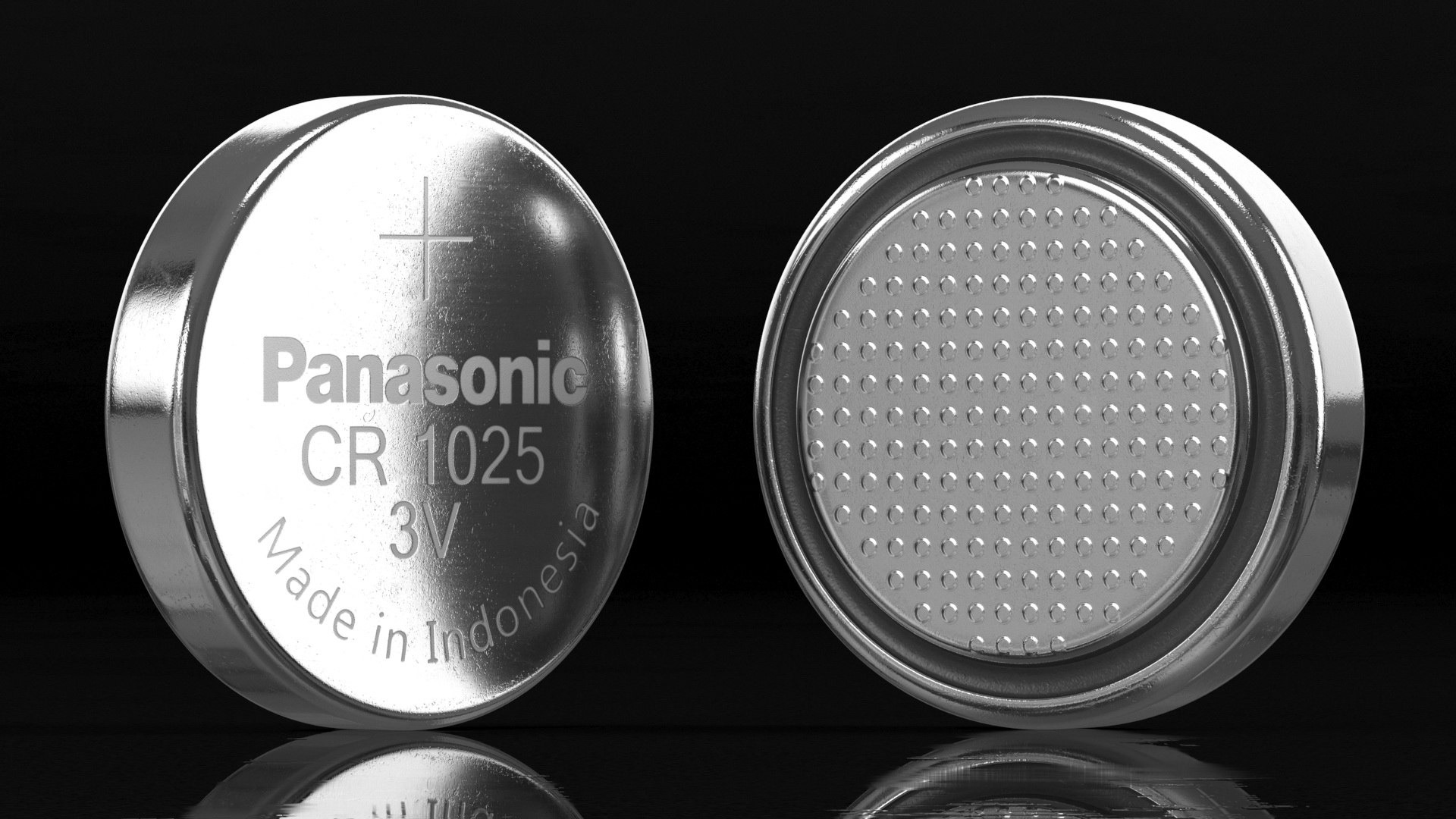 Button Cell Battery Panasonic CR1025 3D Model - TurboSquid 1919159