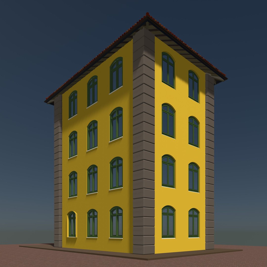 Row House 2349 3D Model - TurboSquid 2167986