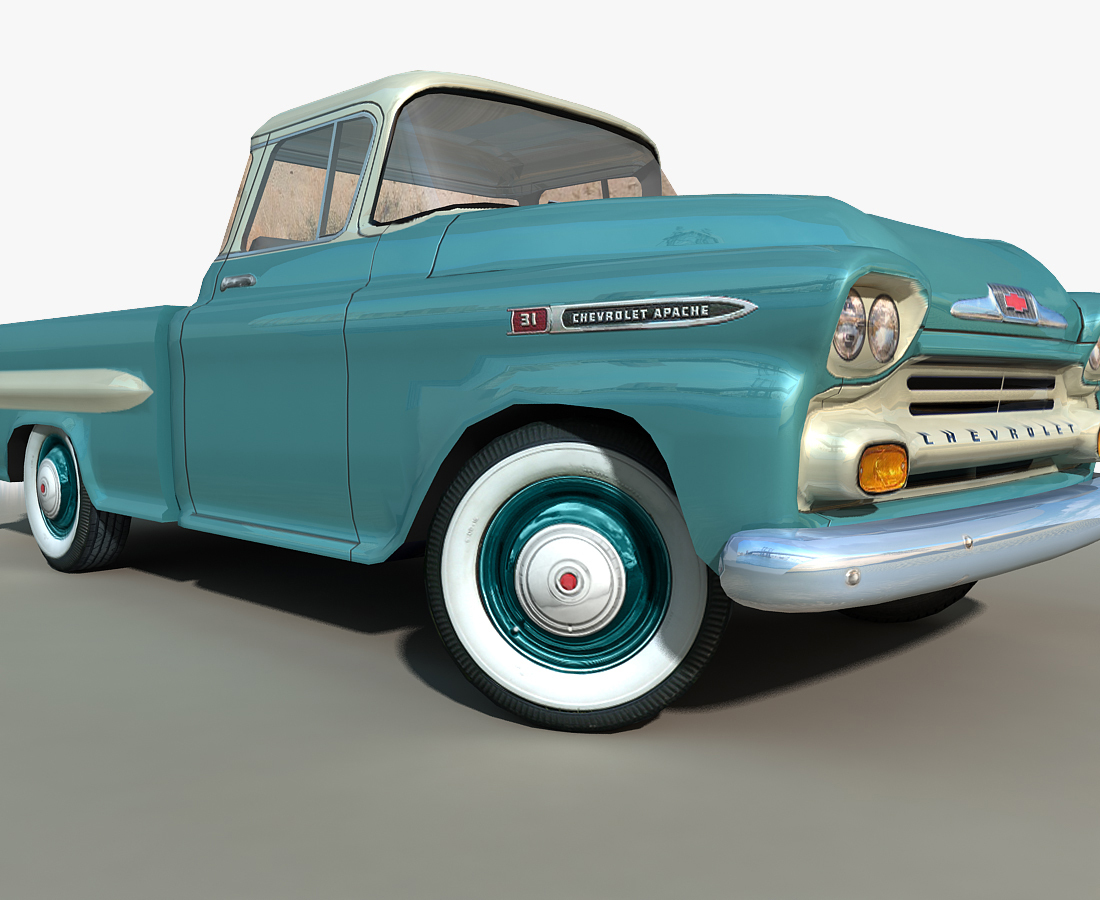 3D chevy apache - TurboSquid 1304751