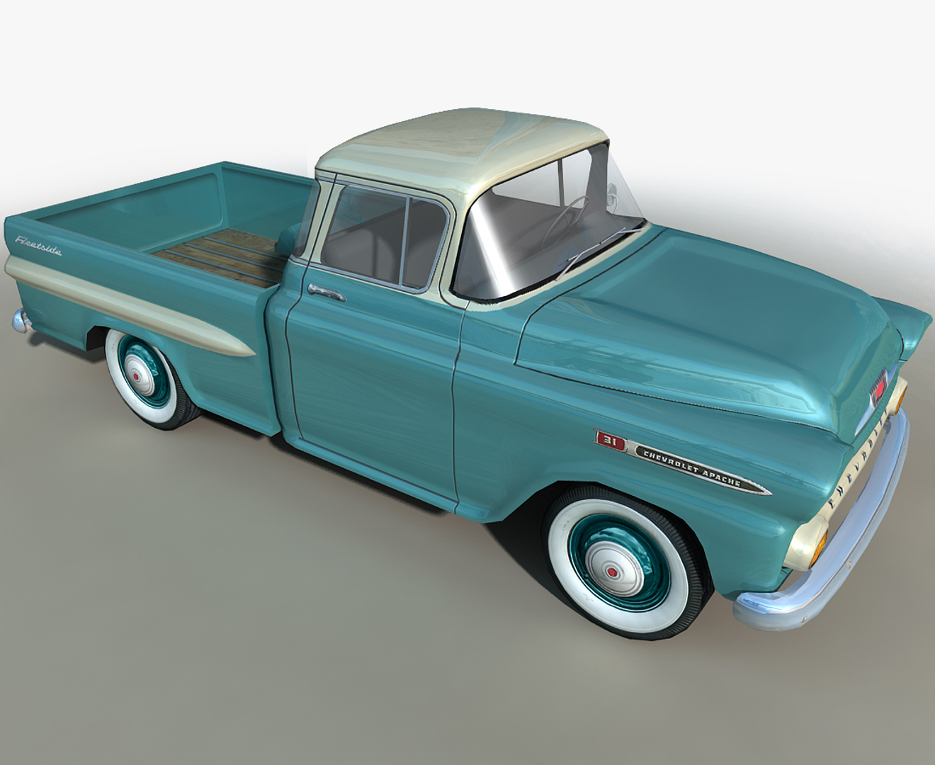 3D chevy apache - TurboSquid 1304751