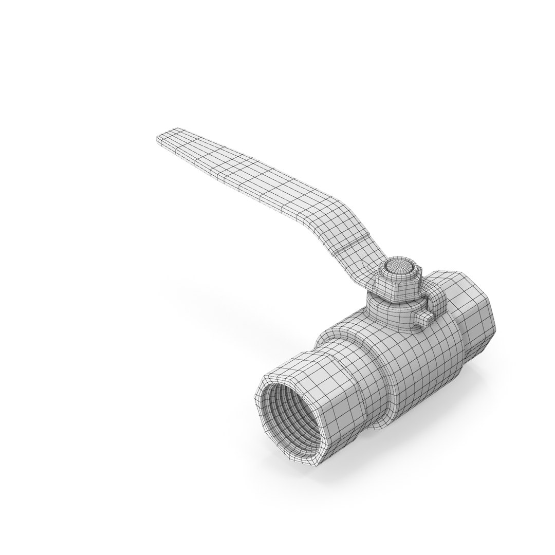 3D Blue Metal Valve Model - TurboSquid 2161293