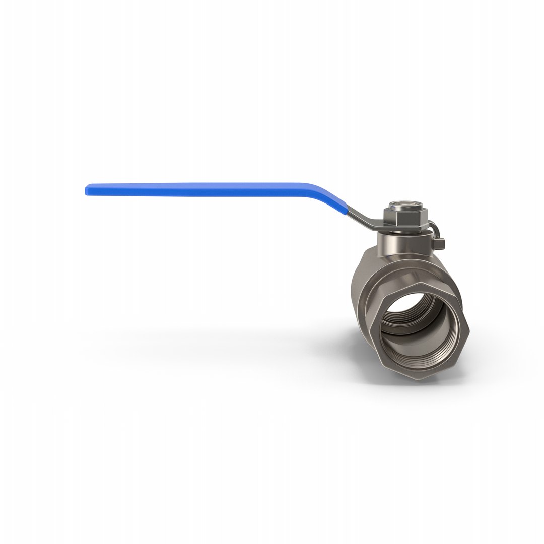 3D Blue Metal Valve Model - TurboSquid 2161293