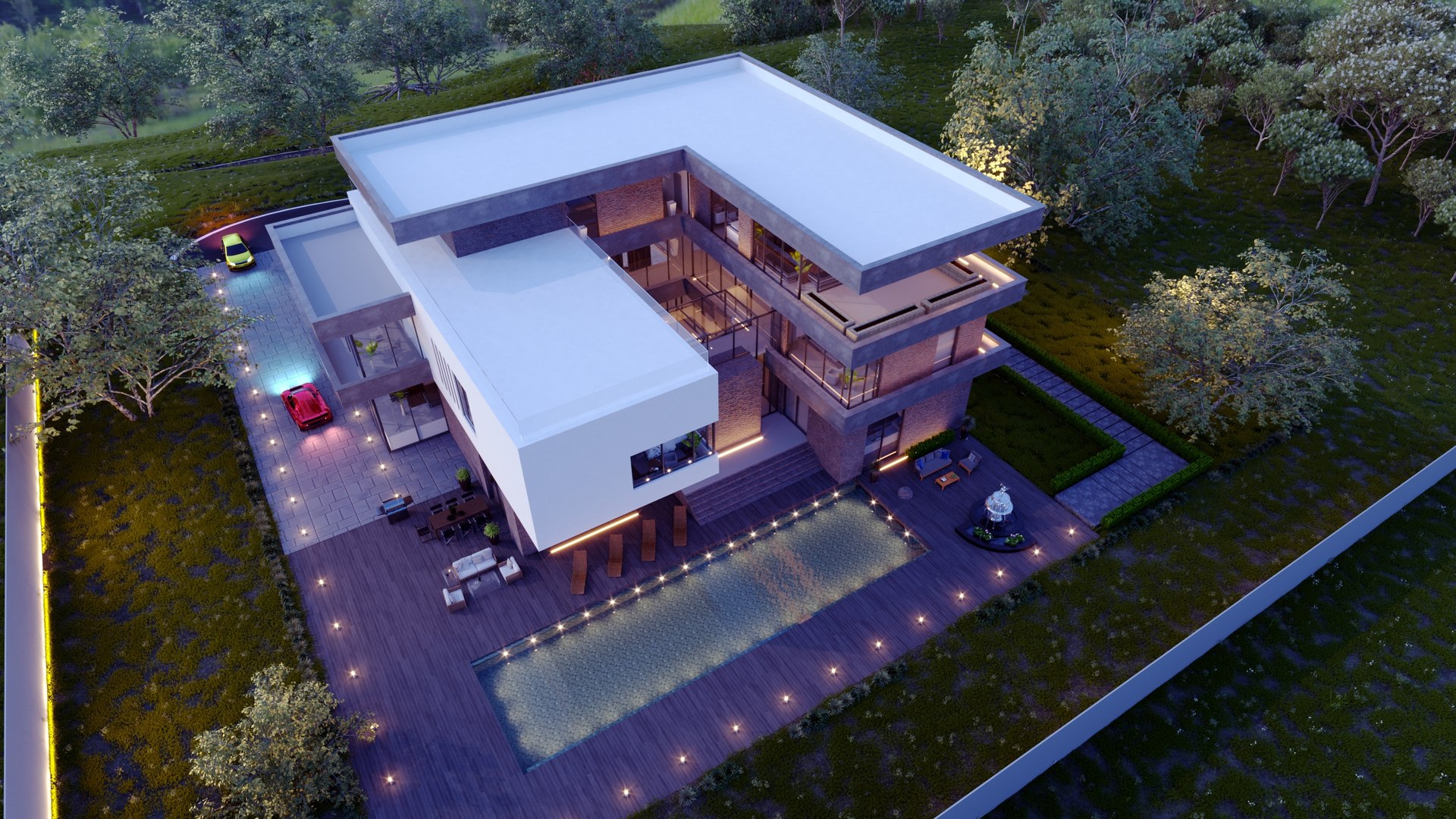 Villa Prototype Modern House Furnished Project Luxurious Clash Free ...