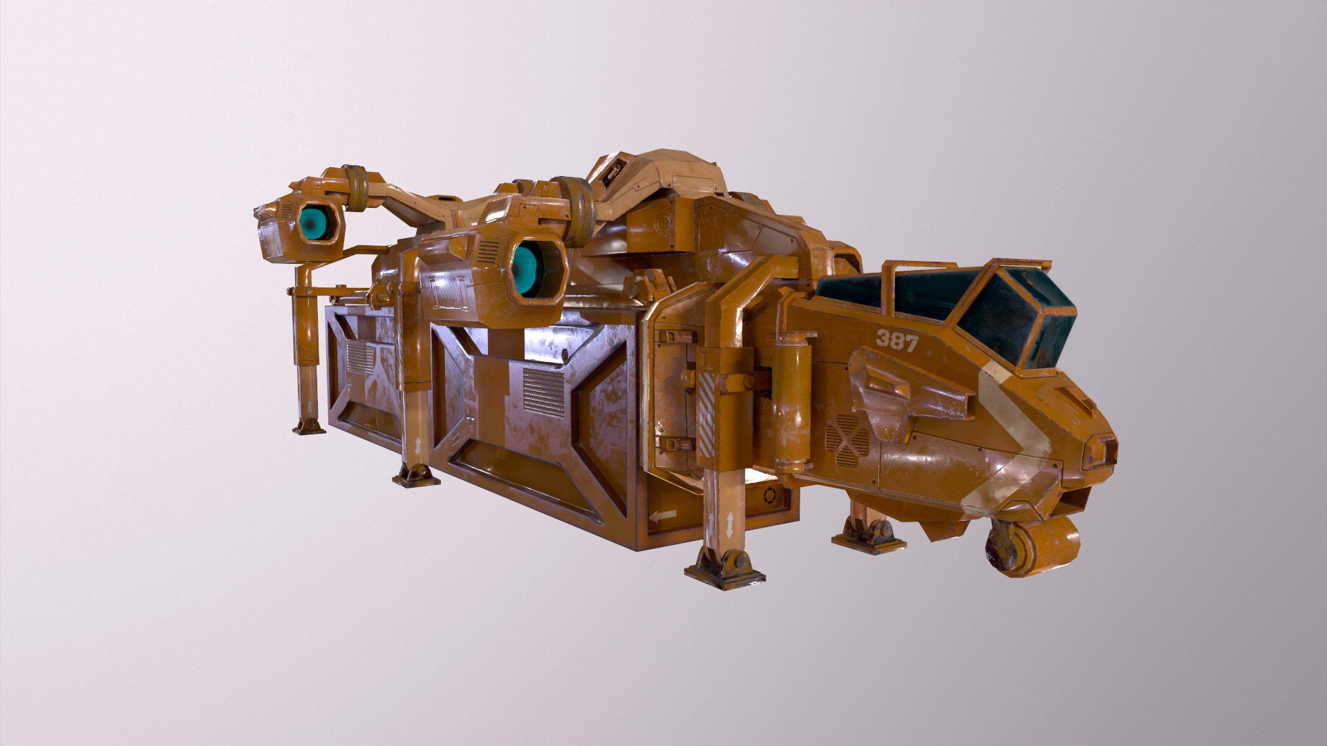 SpaceShip Loader 3D model - TurboSquid 1962560