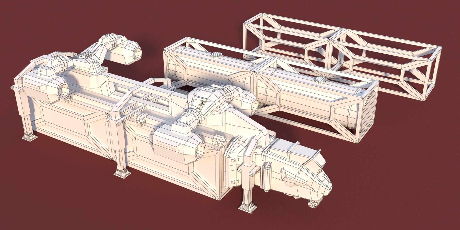 SpaceShip Loader 3D model - TurboSquid 1962560