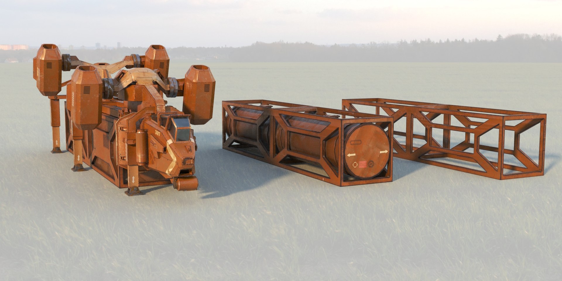 SpaceShip Loader 3D model - TurboSquid 1962560