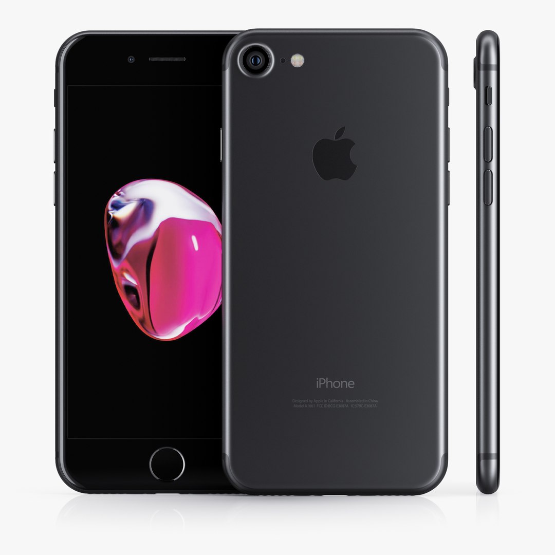 apple iphone 7 colors 3d model
