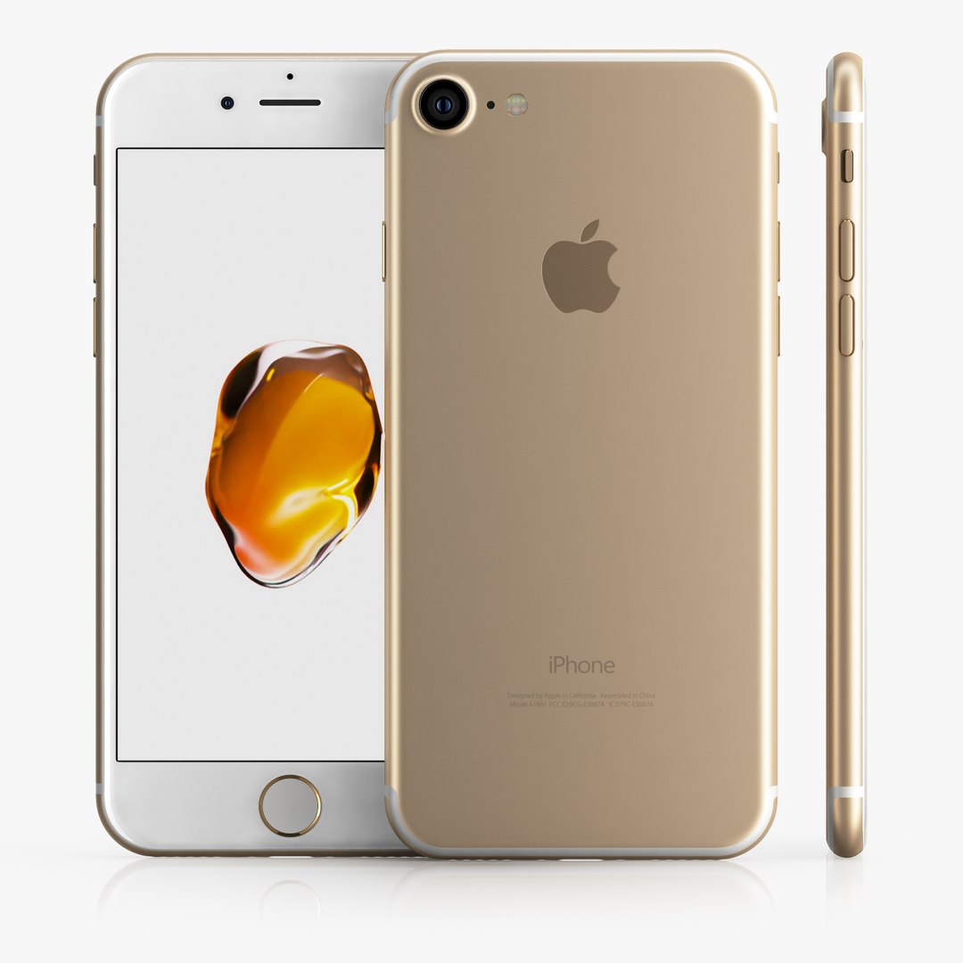 apple iphone 7 colors 3d model