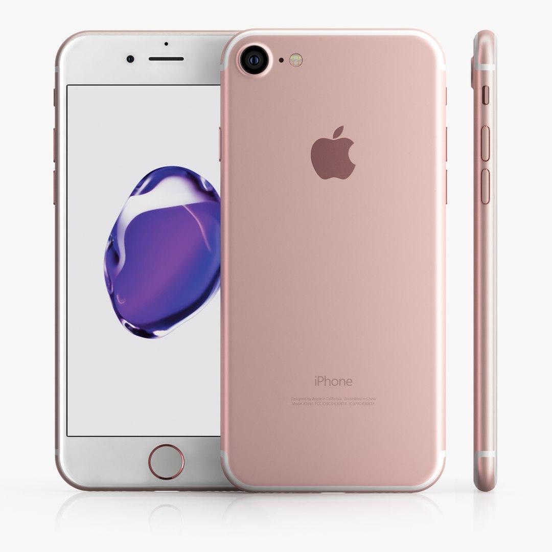 apple iphone 7 colors 3d model