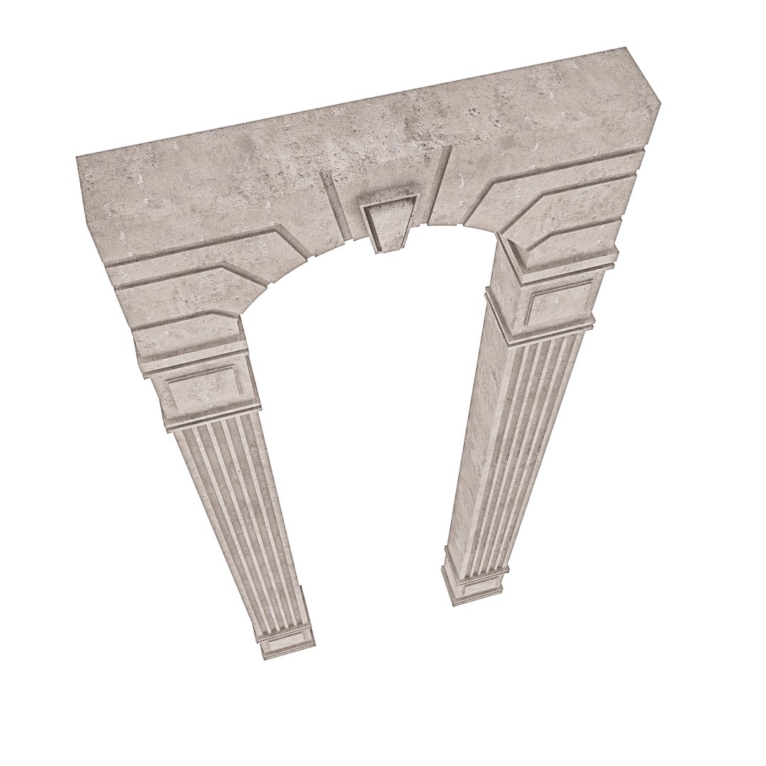 3D Classical Building Entrance Model - TurboSquid 1445520