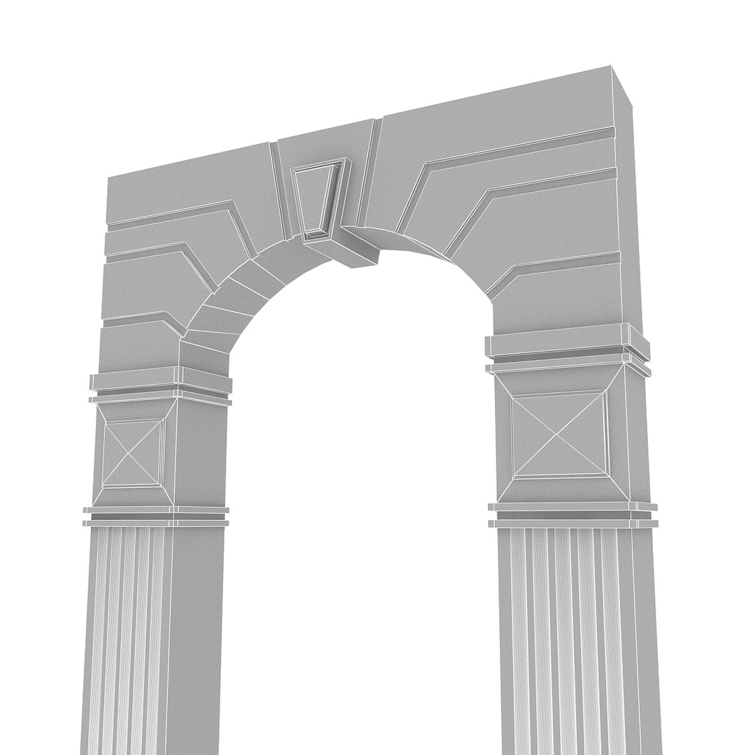 3D Classical Building Entrance Model - TurboSquid 1445520