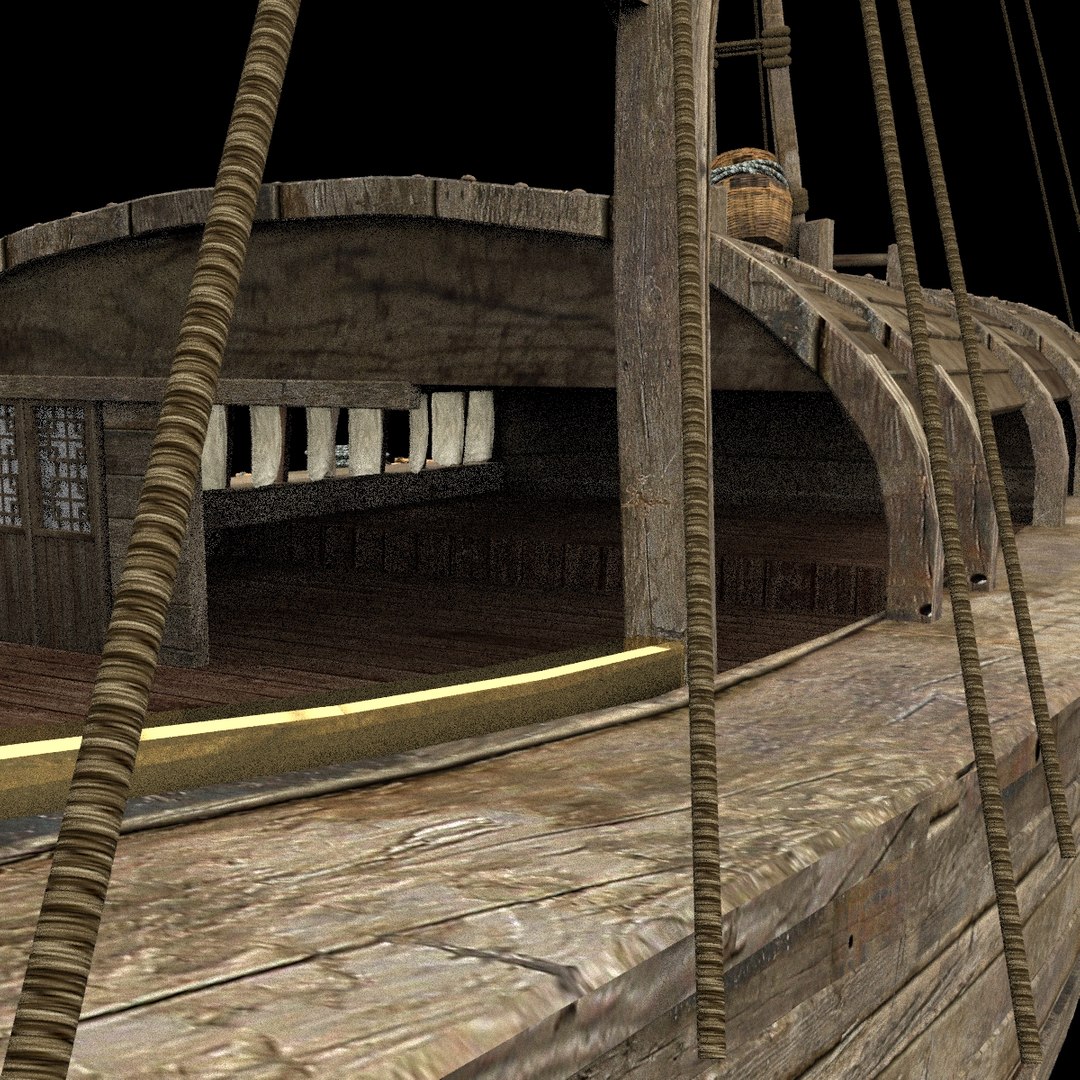 Ship Junk Fish Fishing Boat 3D Model - TurboSquid 2158600