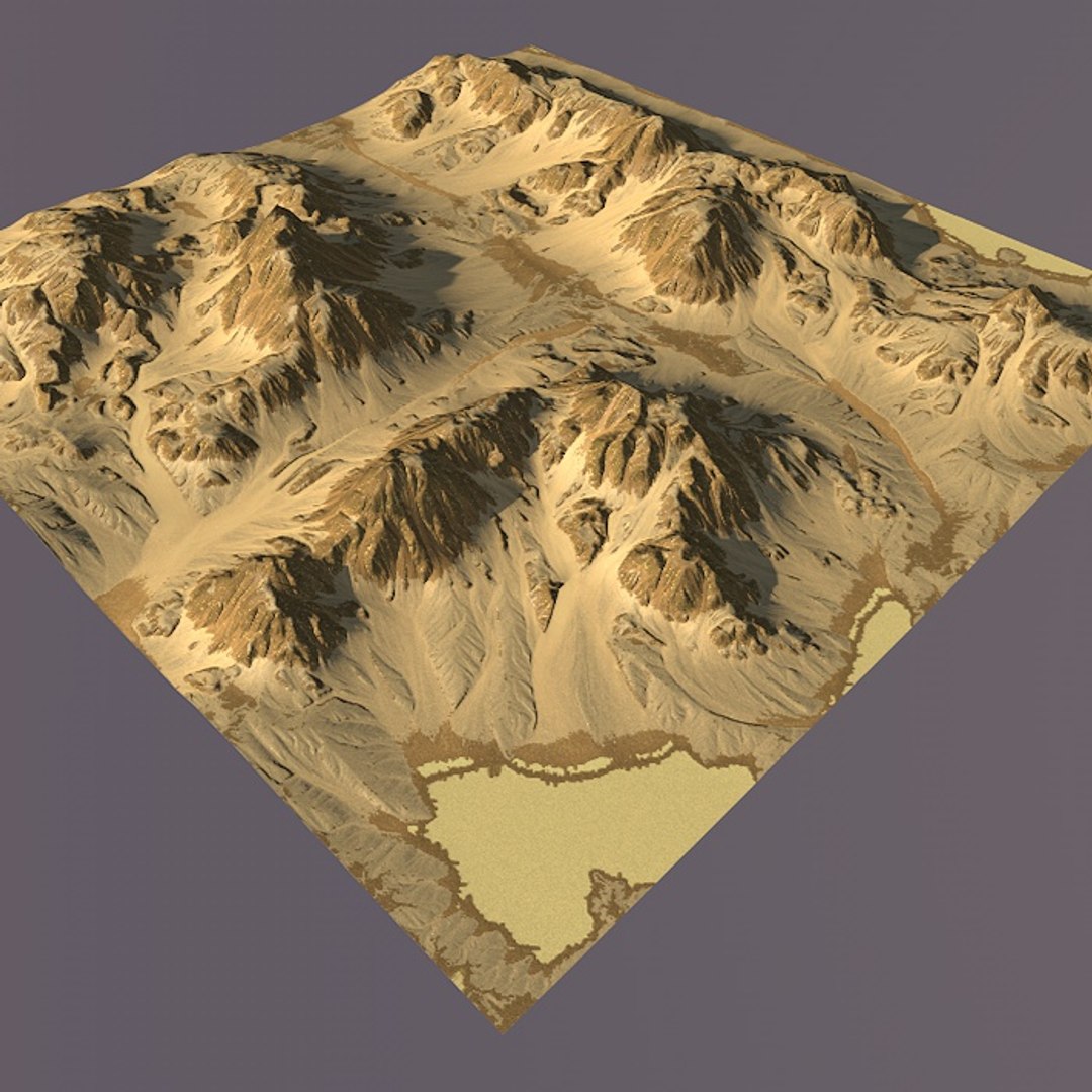Mountain Games Maps 3d Model