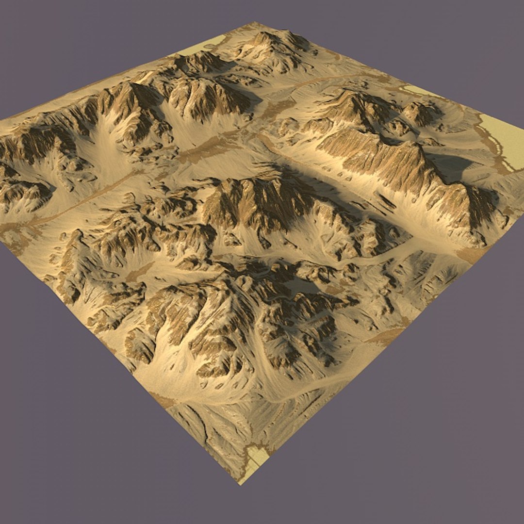 Mountain Games Maps 3d Model