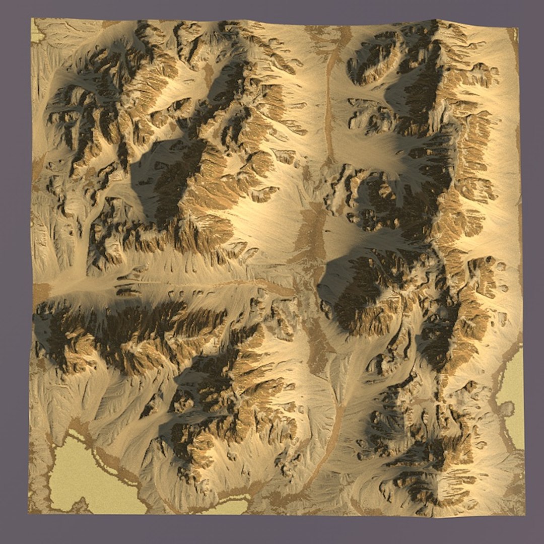 Mountain Games Maps 3d Model