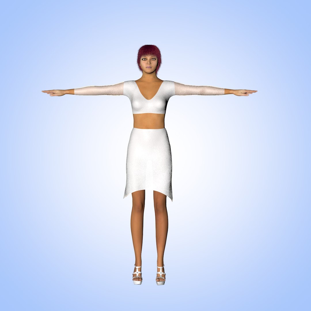 3ds Max Female Character Maggy