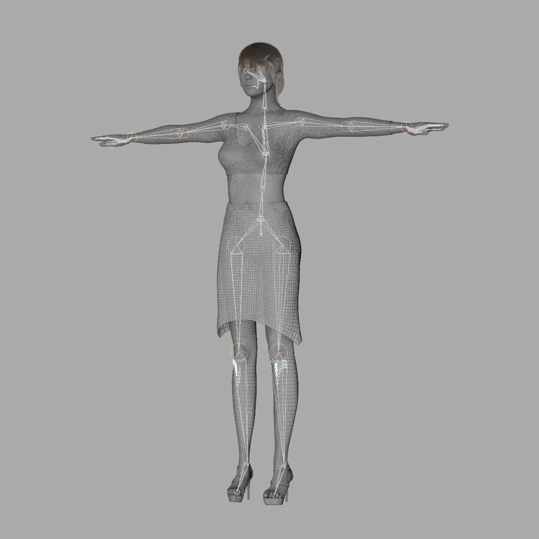 3ds Max Female Character Maggy