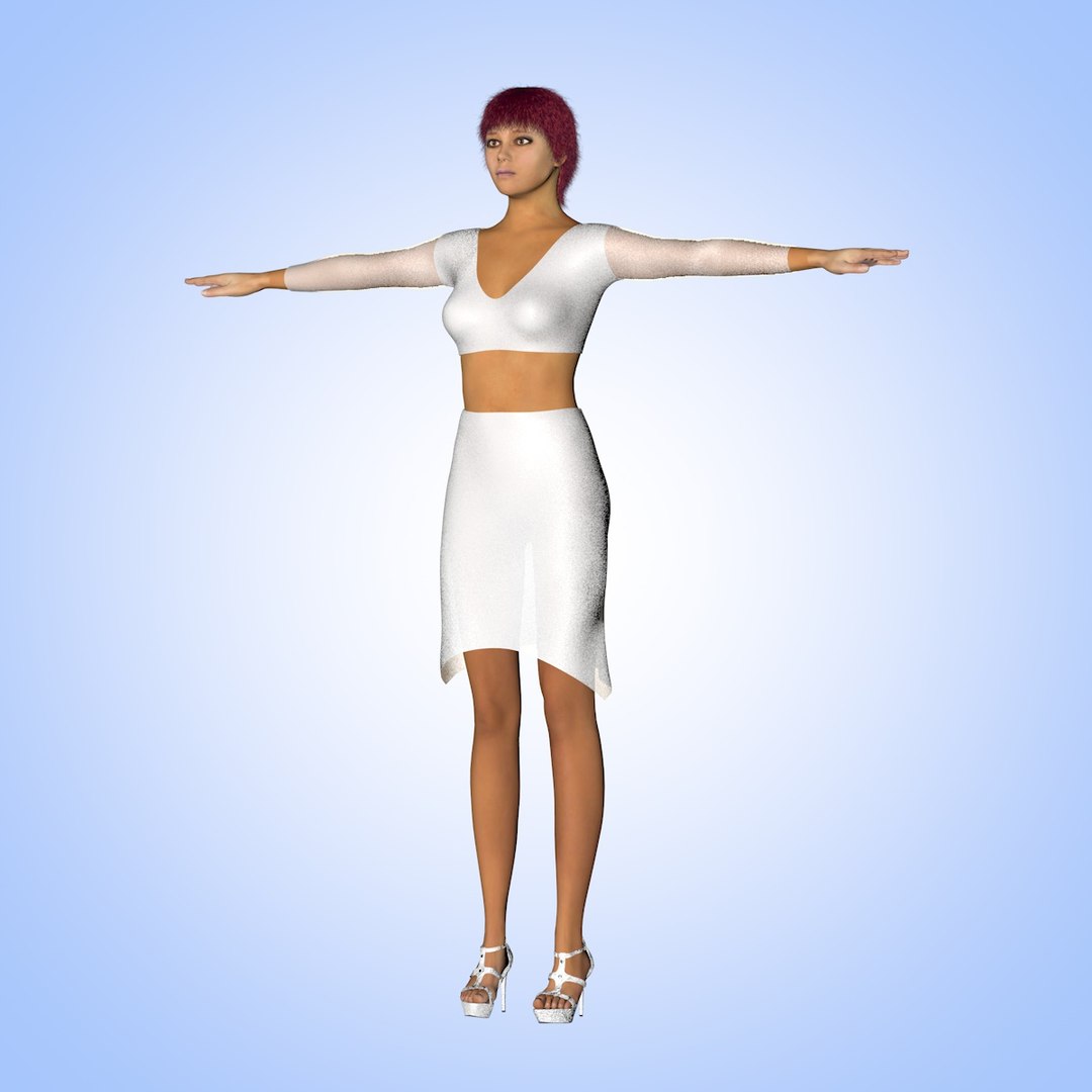 3ds Max Female Character Maggy