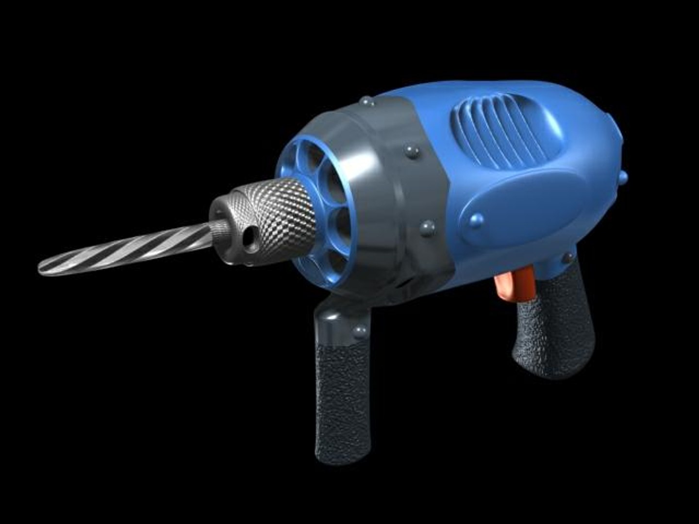 cartoonish drill device 3d model