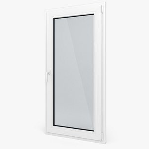 3d model modern pvc window