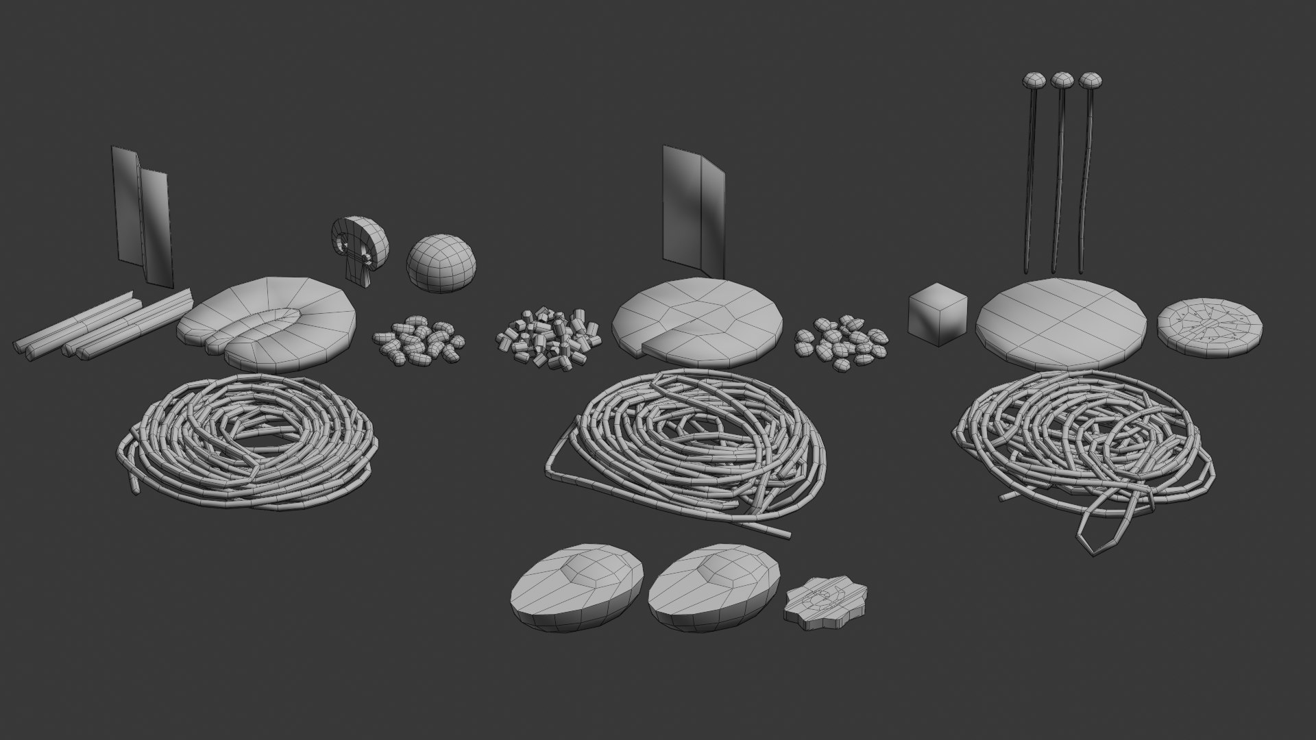 3D Low Poly Japanese Food - Ramen Pack - TurboSquid 2393280