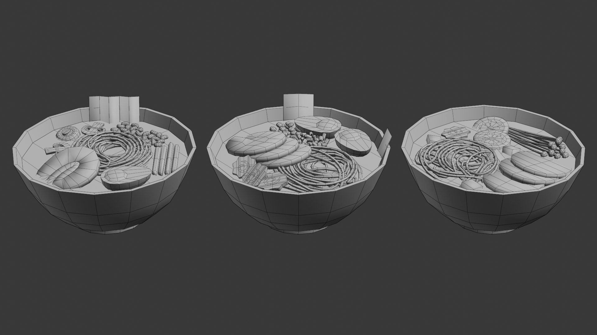 3D Low Poly Japanese Food - Ramen Pack - TurboSquid 2393280