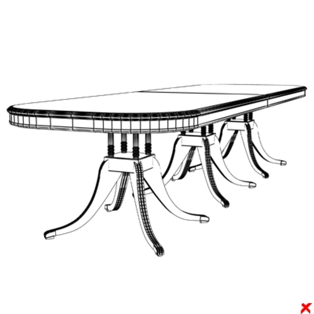 3dsmax table dining