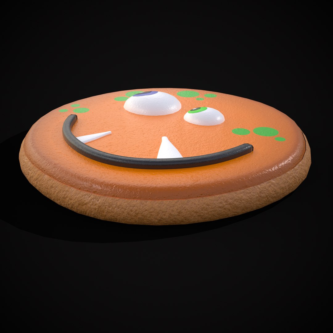 Goofy Circle Monster Cookies 3D - TurboSquid 2063882