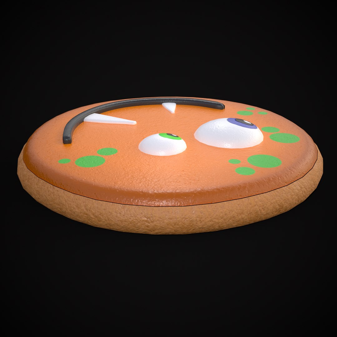 Goofy Circle Monster Cookies 3D - TurboSquid 2063882
