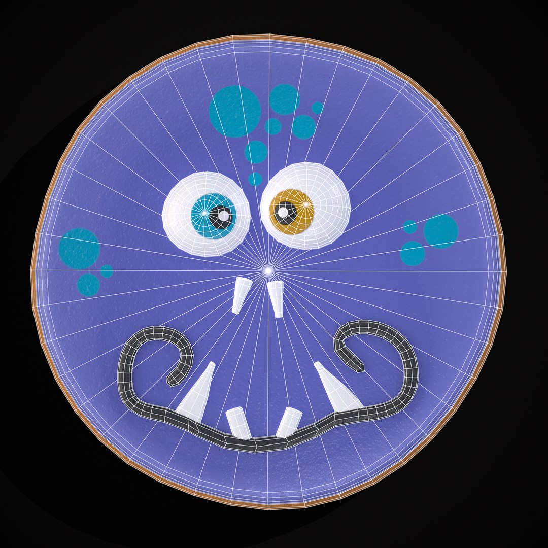 Goofy Circle Monster Cookies 3D - TurboSquid 2063882