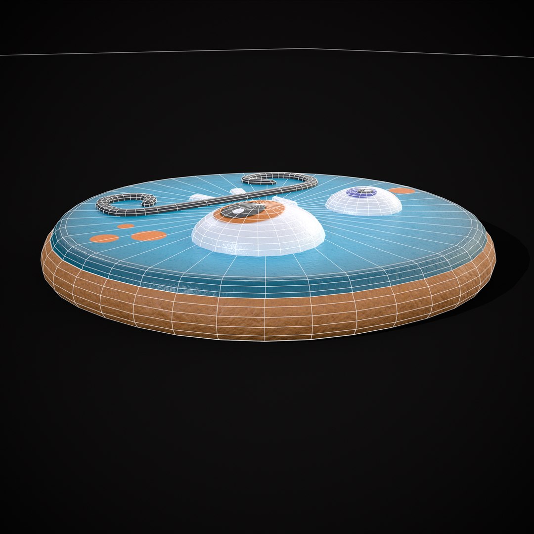 Goofy Circle Monster Cookies 3D - TurboSquid 2063882