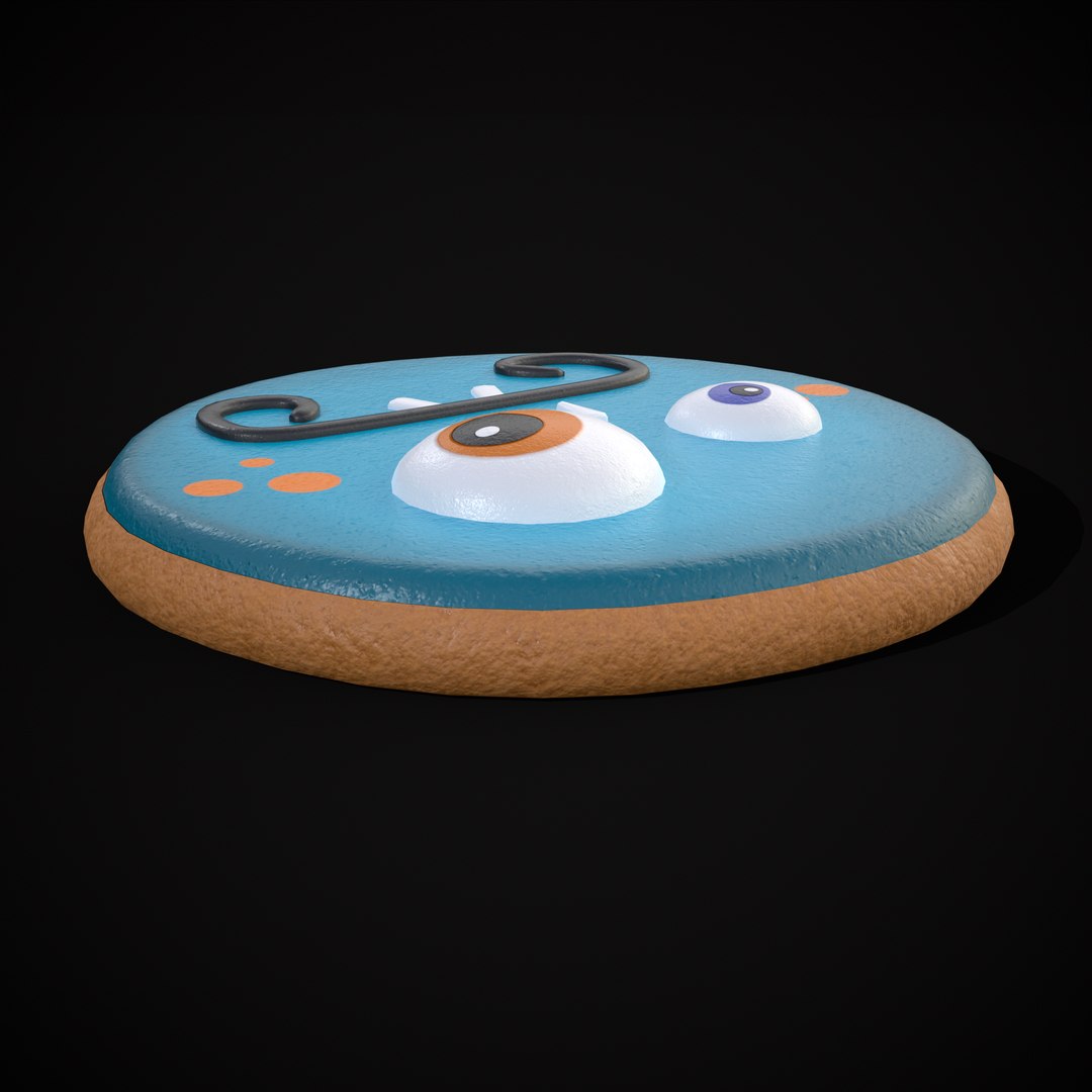 Goofy Circle Monster Cookies 3D - TurboSquid 2063882