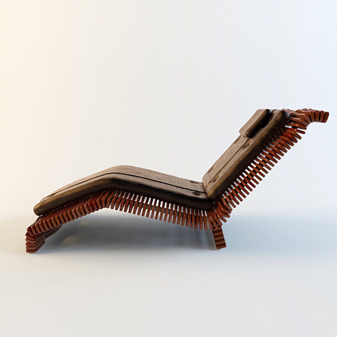 3d lounge luxor chaise model