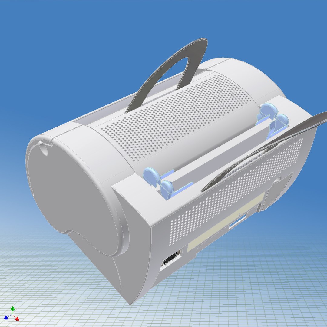 laser printer canon lbp-1120 3d model