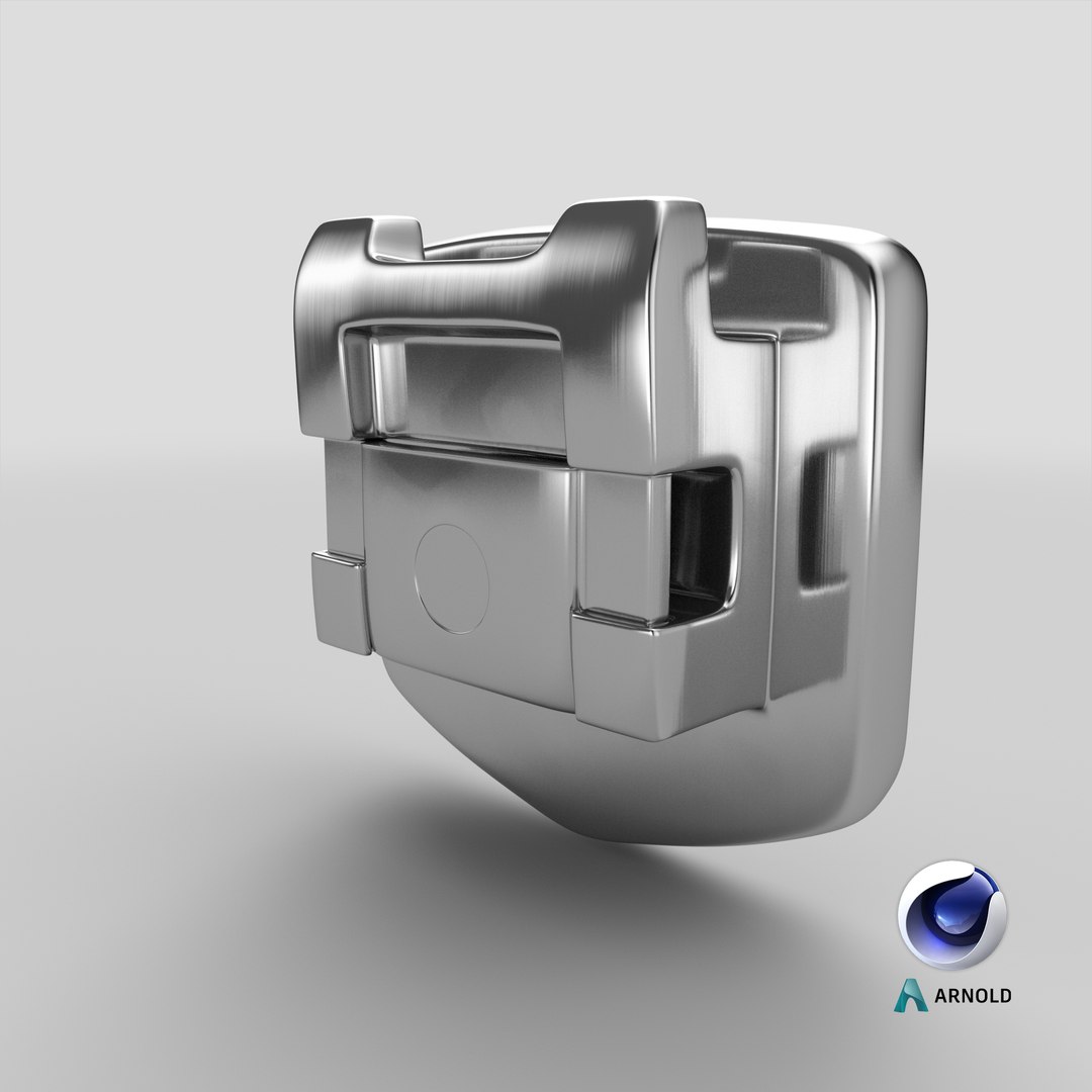 3D Self Ligating Dental Braces Bracket V08 - TurboSquid 2079364