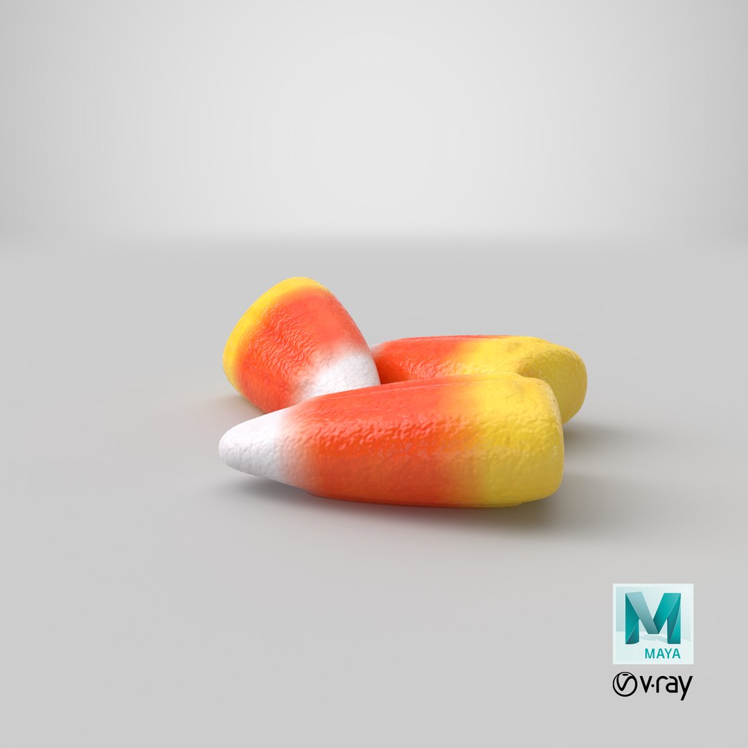 3D Realistic Candy Corn - TurboSquid 1468271