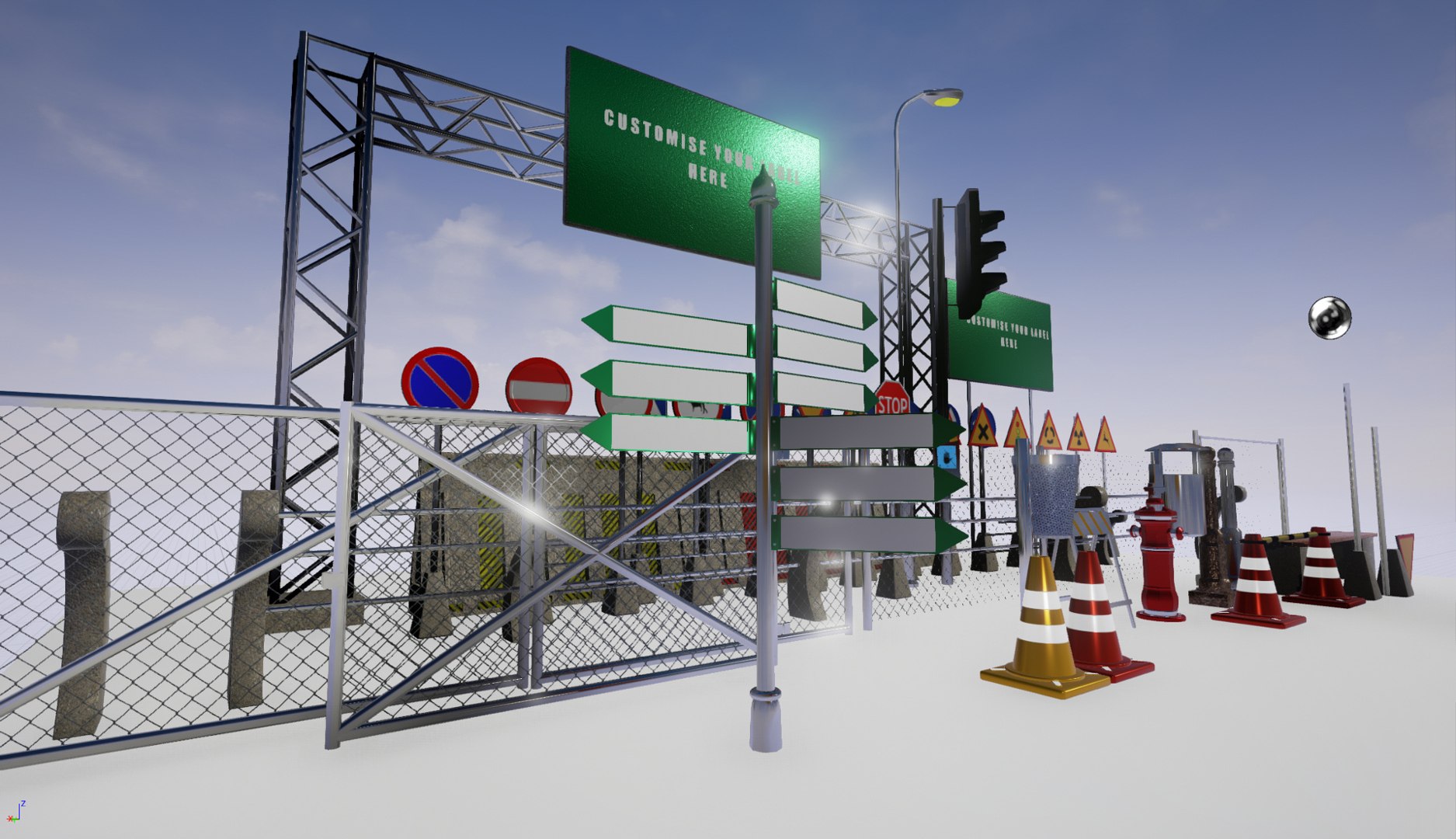 City Environment 3d Max