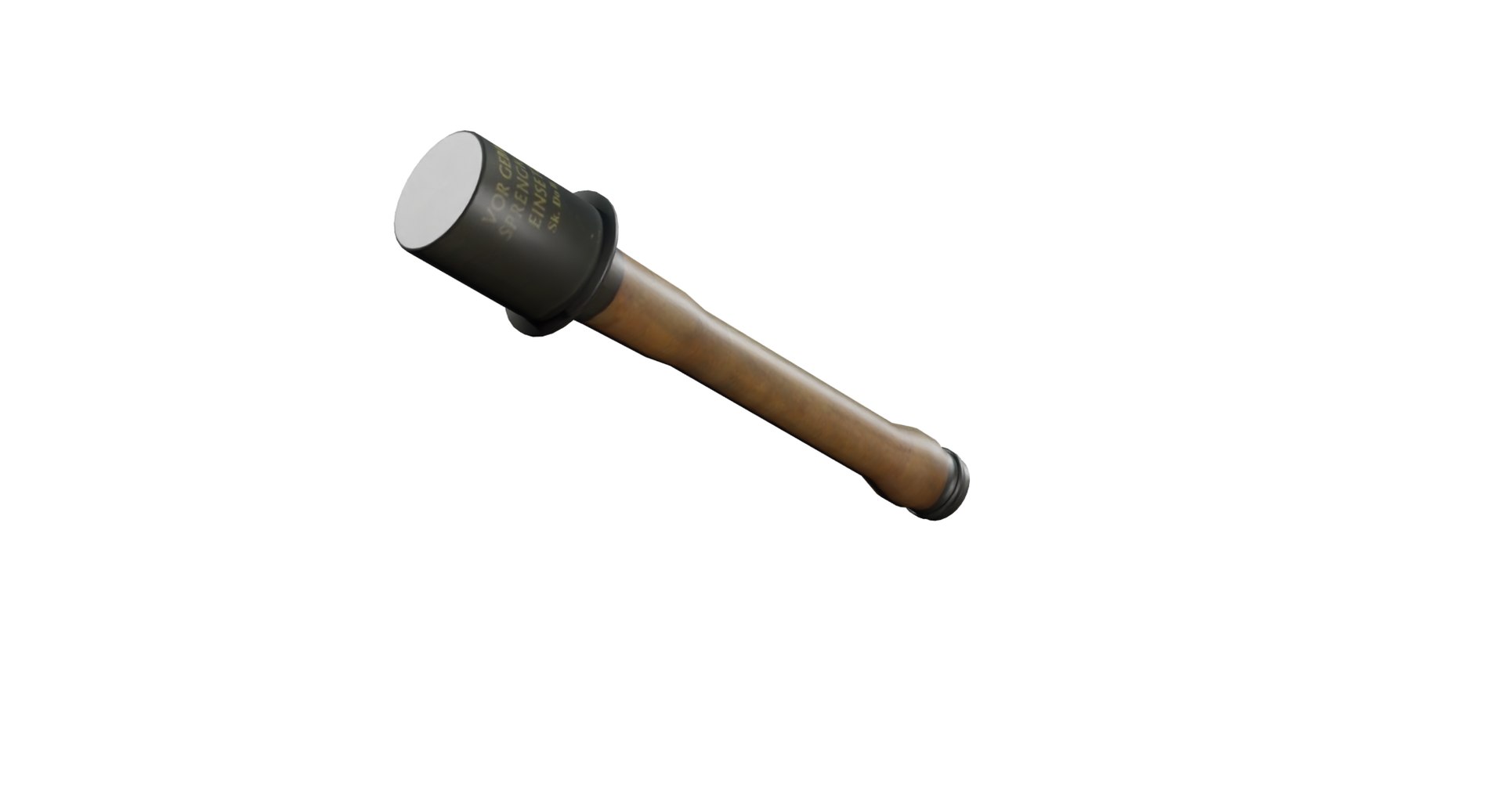 3D World War 2 German Hand Grenade Stielhandgranate Model - TurboSquid ...