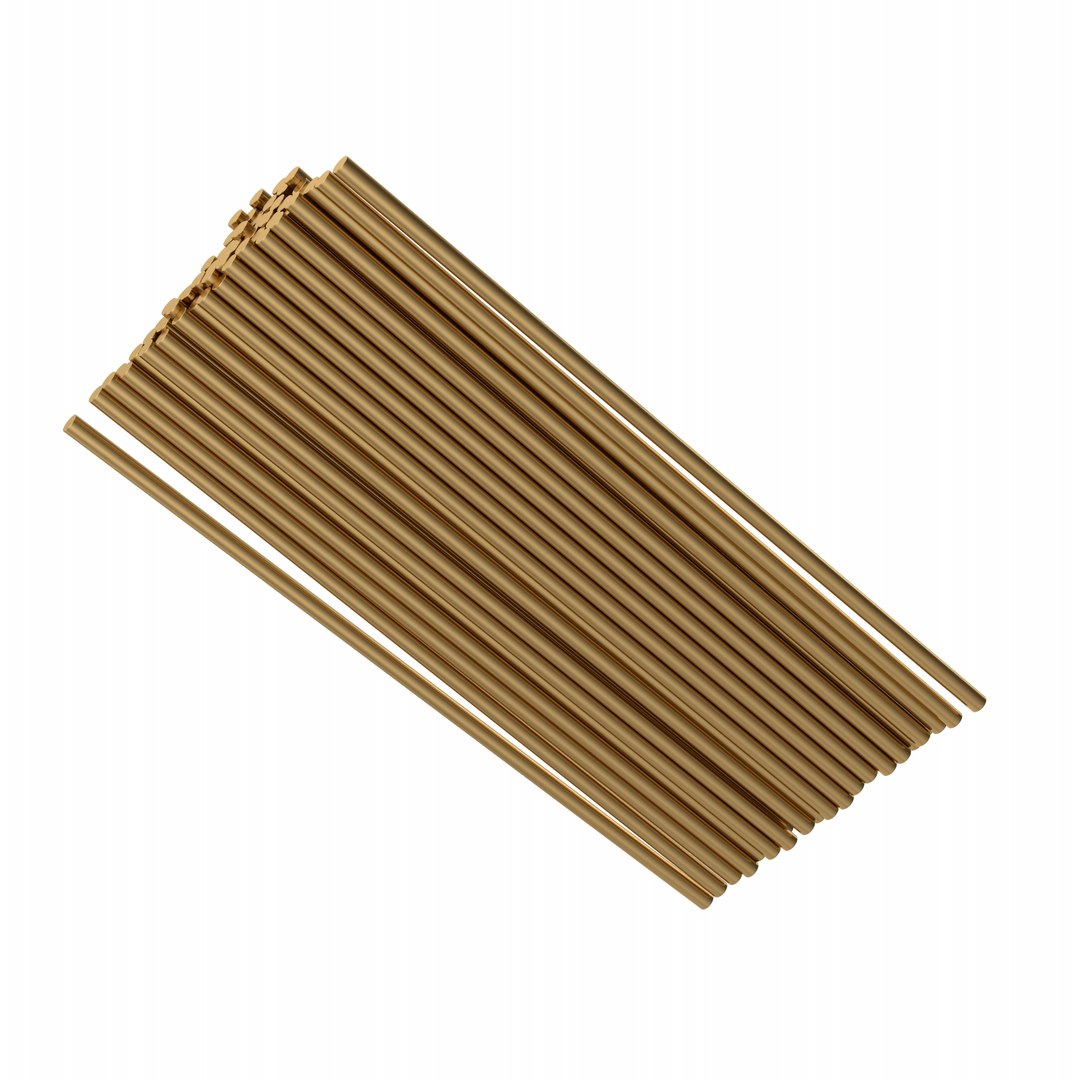 Gold Round Bars 3D Model - TurboSquid 2160135