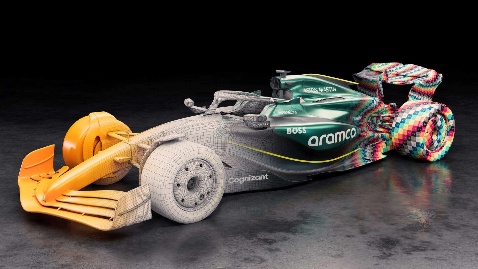 F1 AMR 24 Rigg Maya Model - TurboSquid 2296607