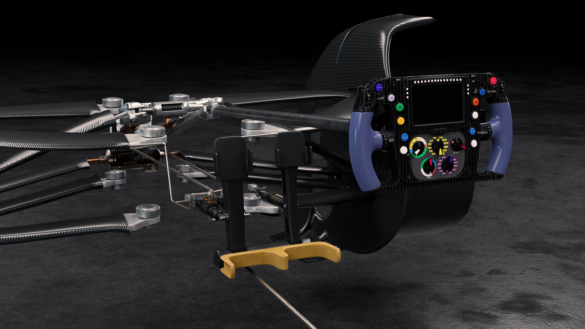 F1 AMR 24 Rigg Maya Model - TurboSquid 2296607