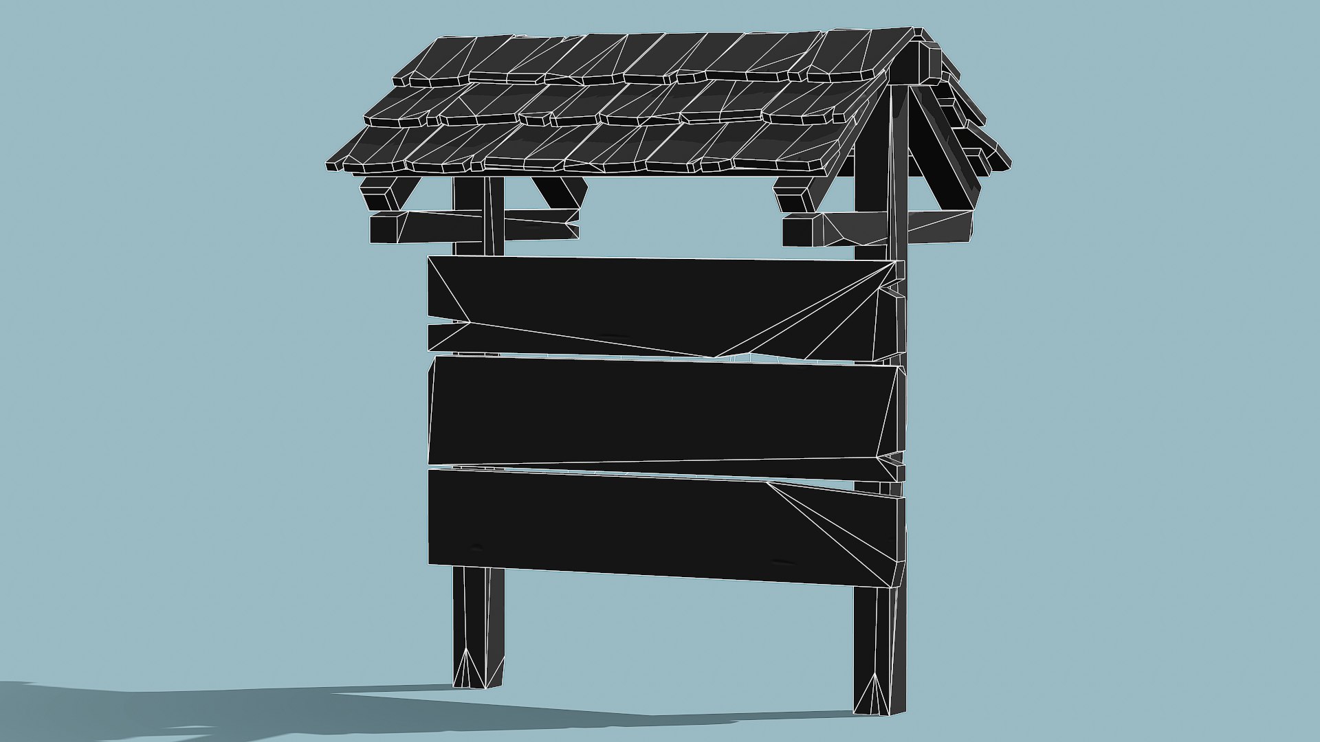 3D Stylized Notice Board - PBR Game Ready - TurboSquid 2049880