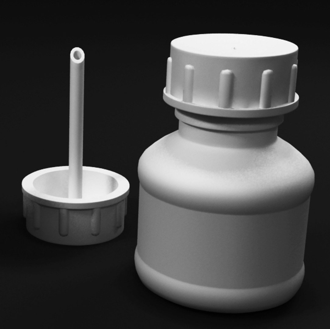 Bottle Ink 3d Model
