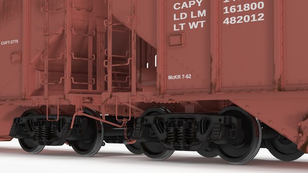 modelo 3d Tren locomotora eléctrica diésel con vagones de mercancías ...