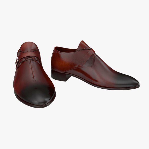 man shoes 6 modeled 3d max