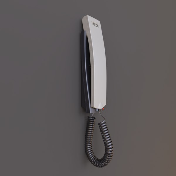 3D model Domophone apartment handset Vizit UKP-12M - TurboSquid 1745215