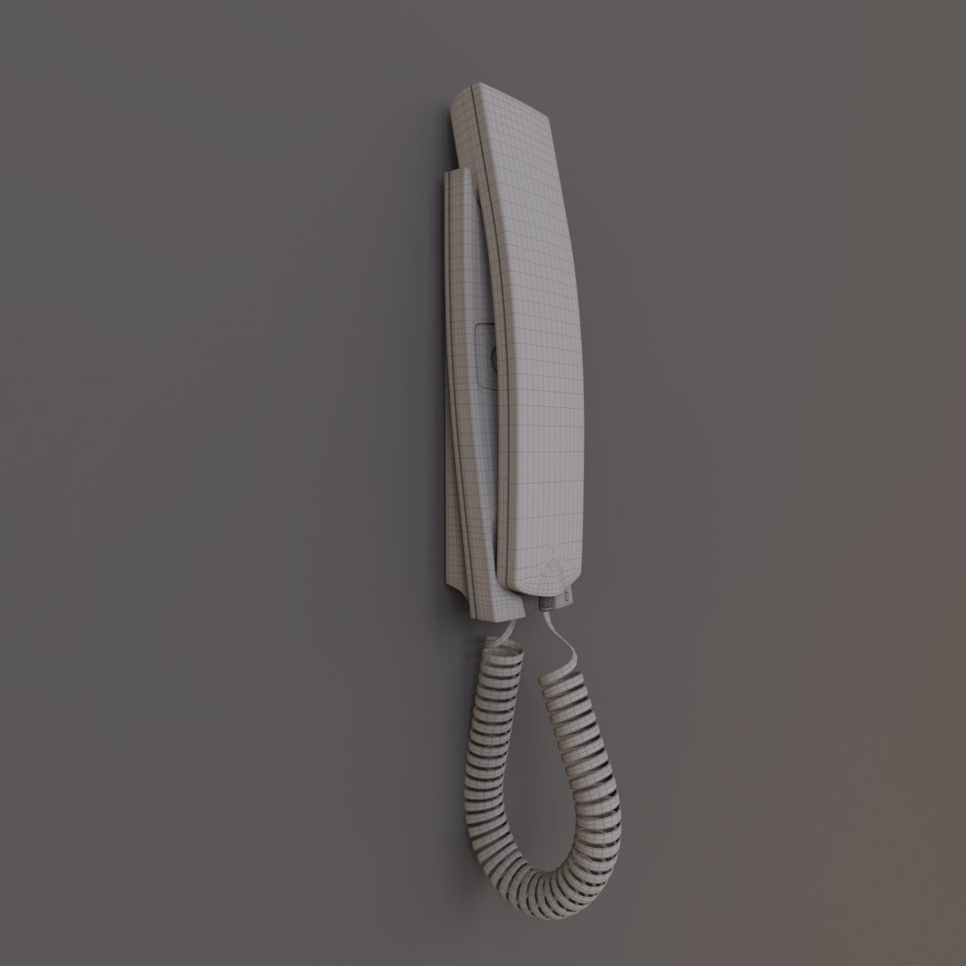 3D Model Domophone Apartment Handset Vizit UKP-12M - TurboSquid 1745215